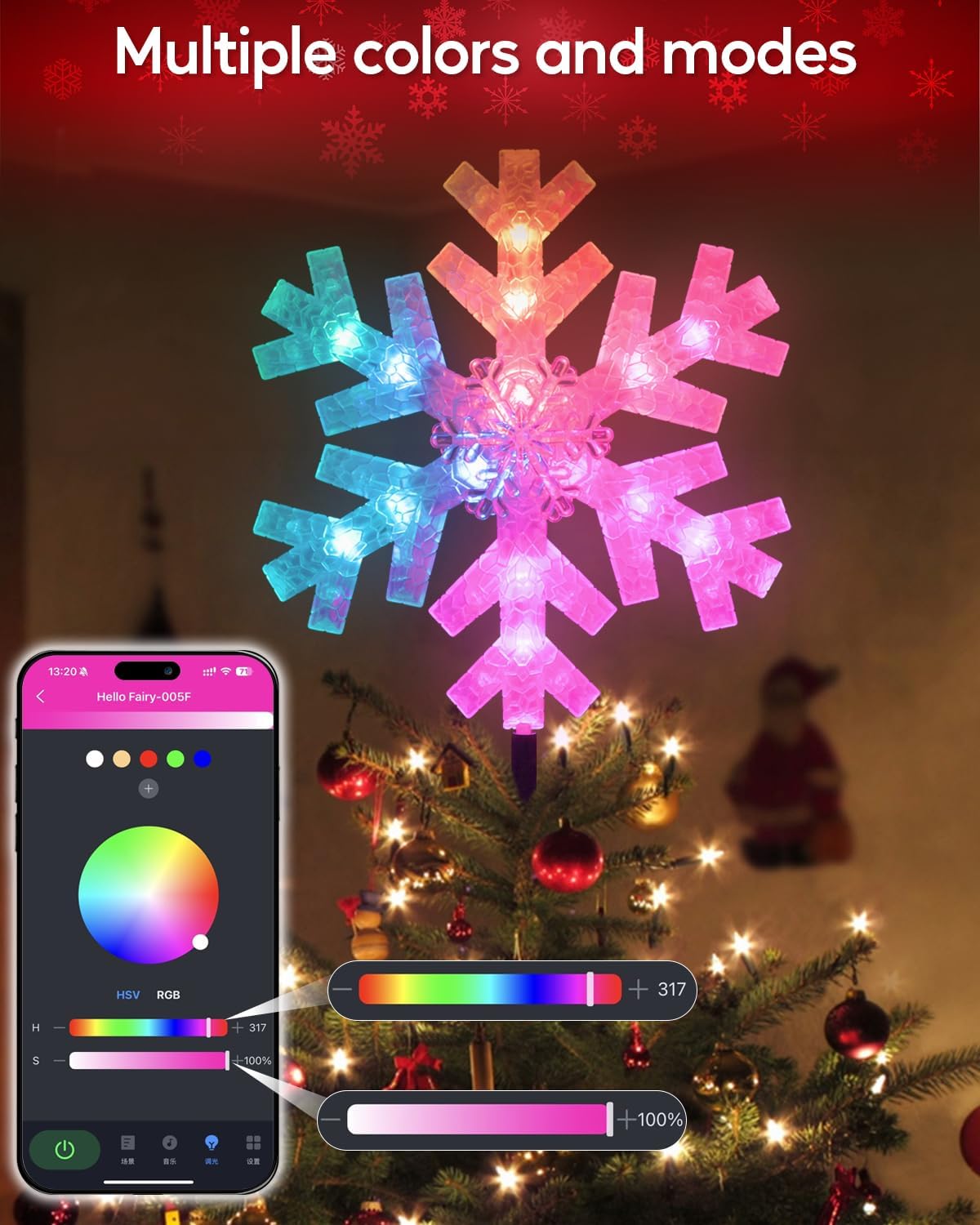 Tree Topper Snowflake -002 – Hello Fairy