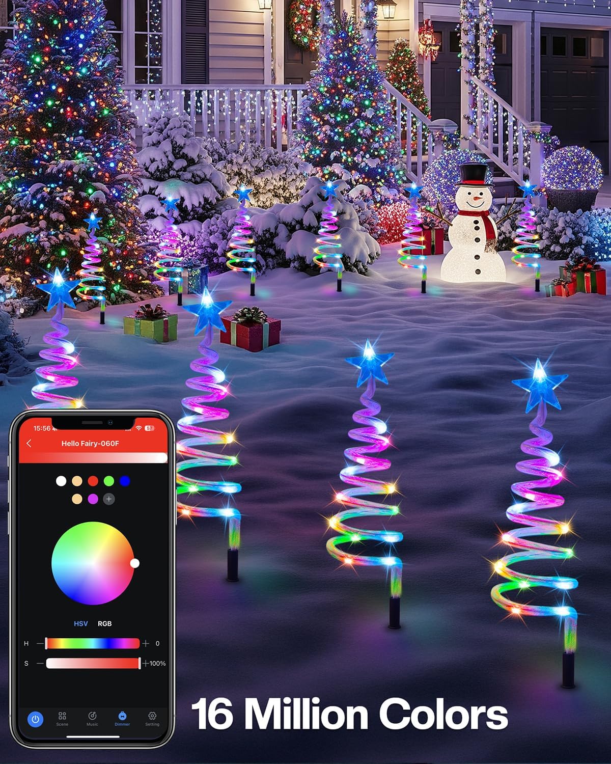 Smart Pathway Lights -Spiral – Hello Fairy
