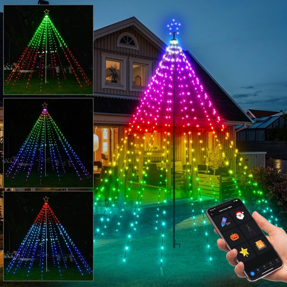 Iron Pole Waterfall Lights-Rope – Hello Fairy
